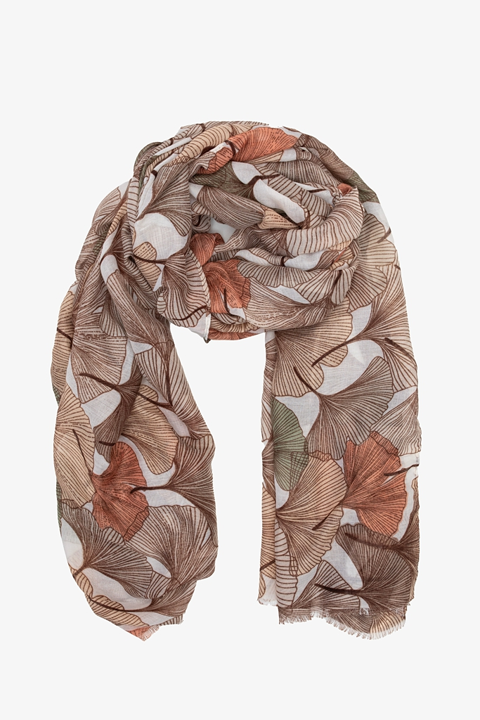 Antler Ginkgo Scarf – Flying With Birds