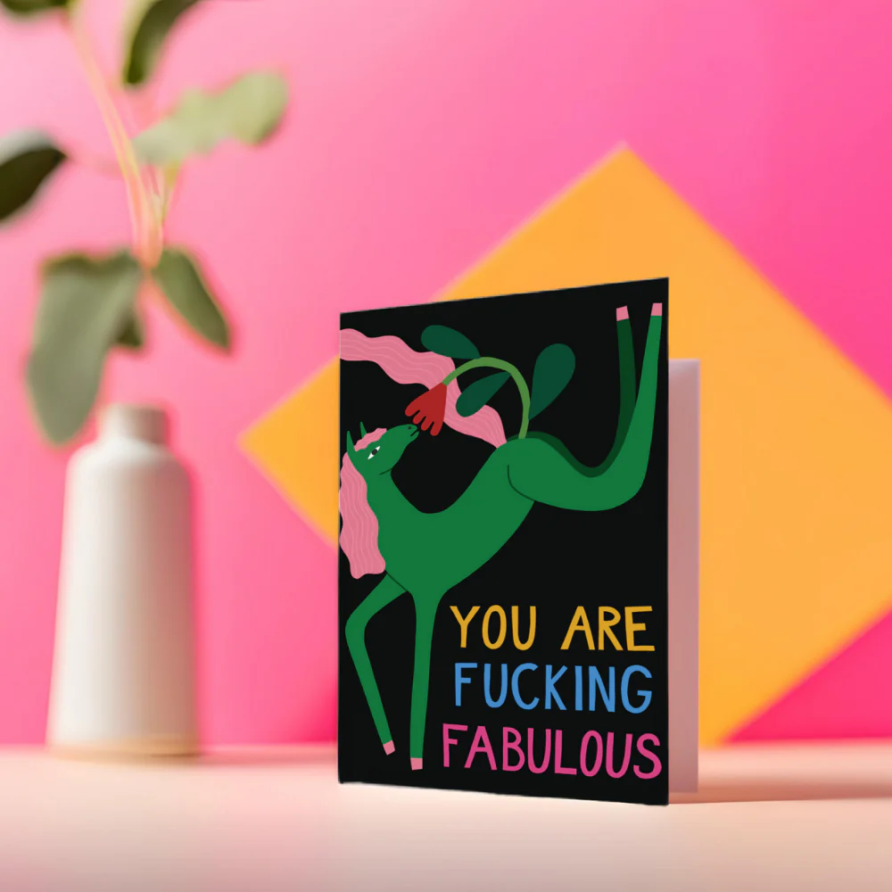F*cking Fabulous Card – Flying With Birds