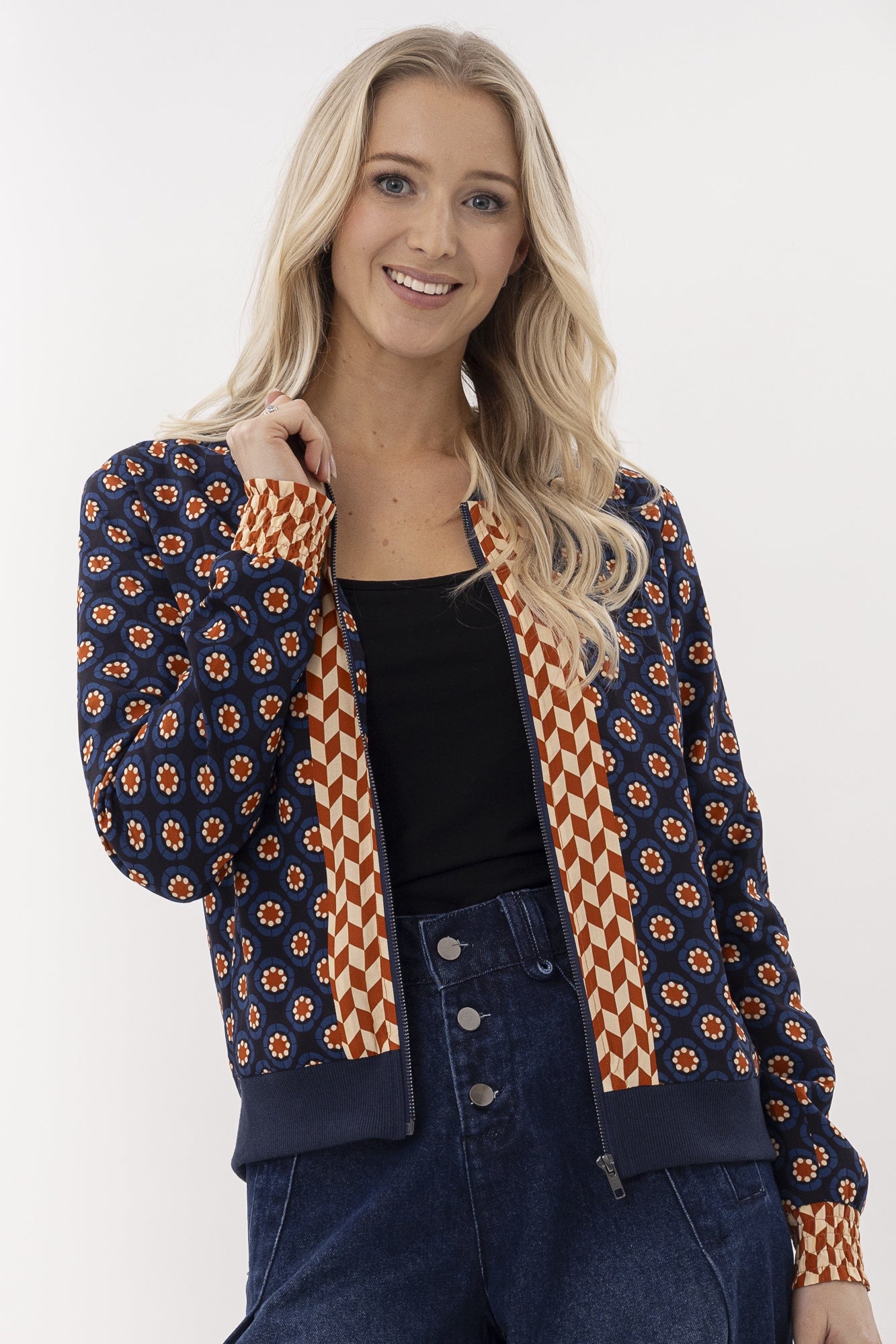 Mi Moso Billy Bomber - Geo Floral – Flying With Birds