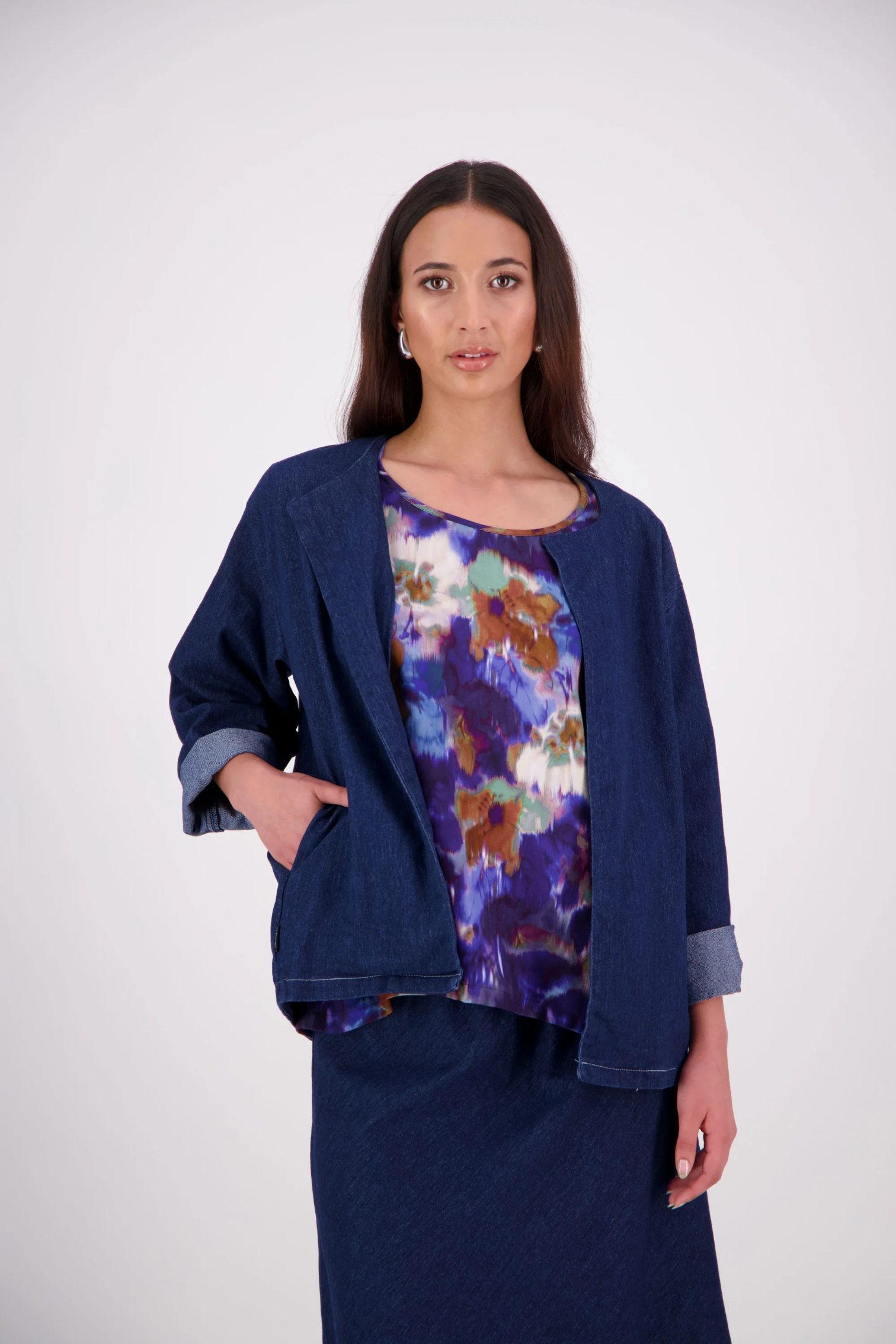 NES Echo Denim Jacket - Denim – Flying With Birds