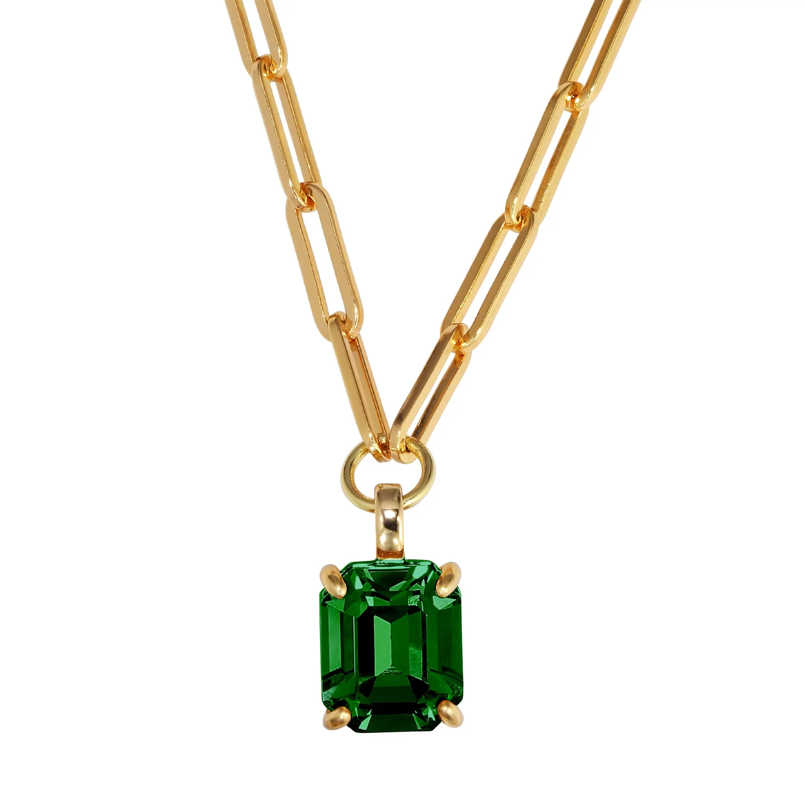 Dyrberg/Kern Octa Necklace - Emerald Green – Flying With Birds